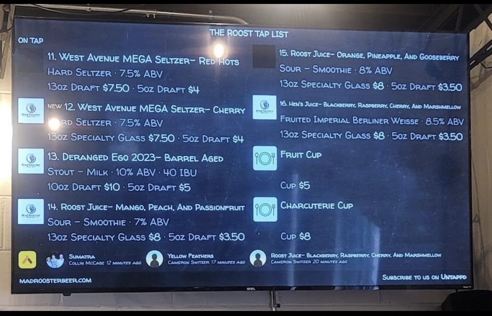 Mad Rooster Beer Company, Fayetteville - Menu, Reviews (57), Photos (24 ...