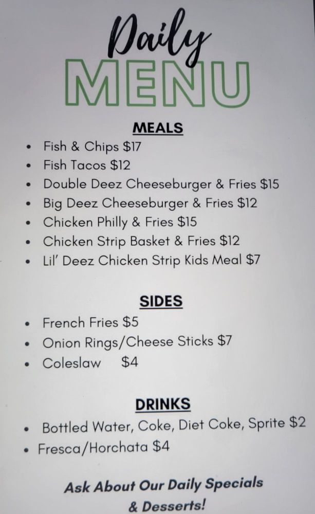 Captain Deez, Redwood Valley - Menu, Reviews (21), Photos (16 ...