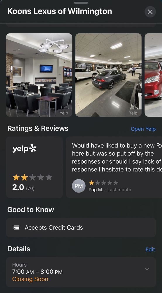 KOONS LEXUS OF WILMINGTON - Wilmington DE - Hours, Directions, Reviews ...