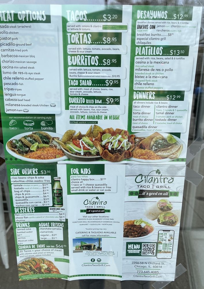 Cilantro Taco Grill, Chicago - Menu, Reviews (72), Photos (21 ...