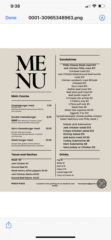 Peach Place, Chicago - Menu, Reviews, Photos (19) - Restaurantji