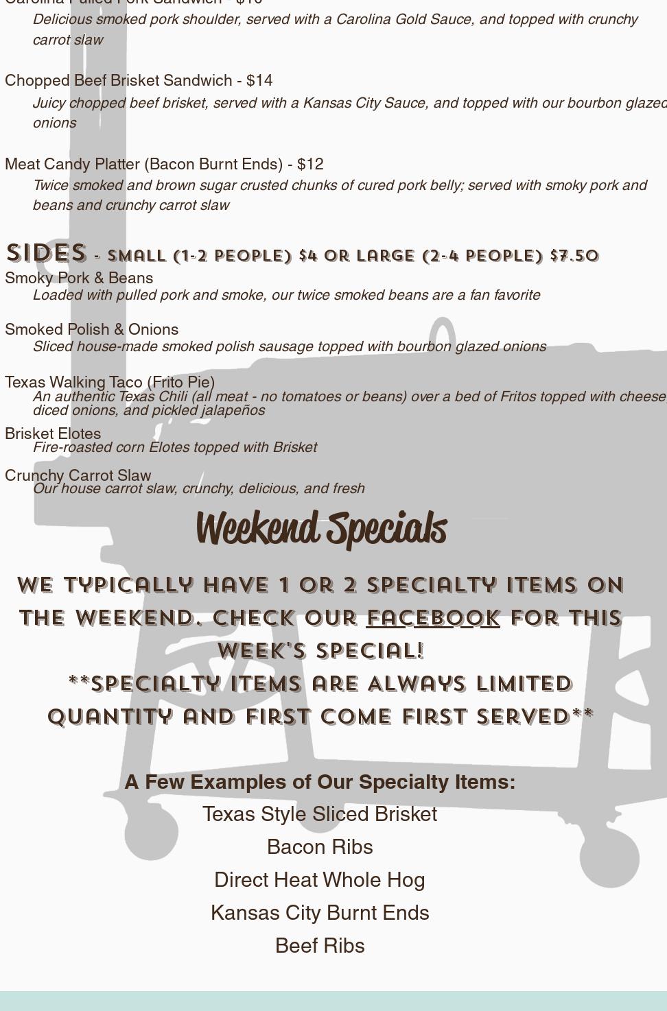 Whiskey Hotel Barbecue, Roscoe - Menu, Reviews (52), Photos (17 ...