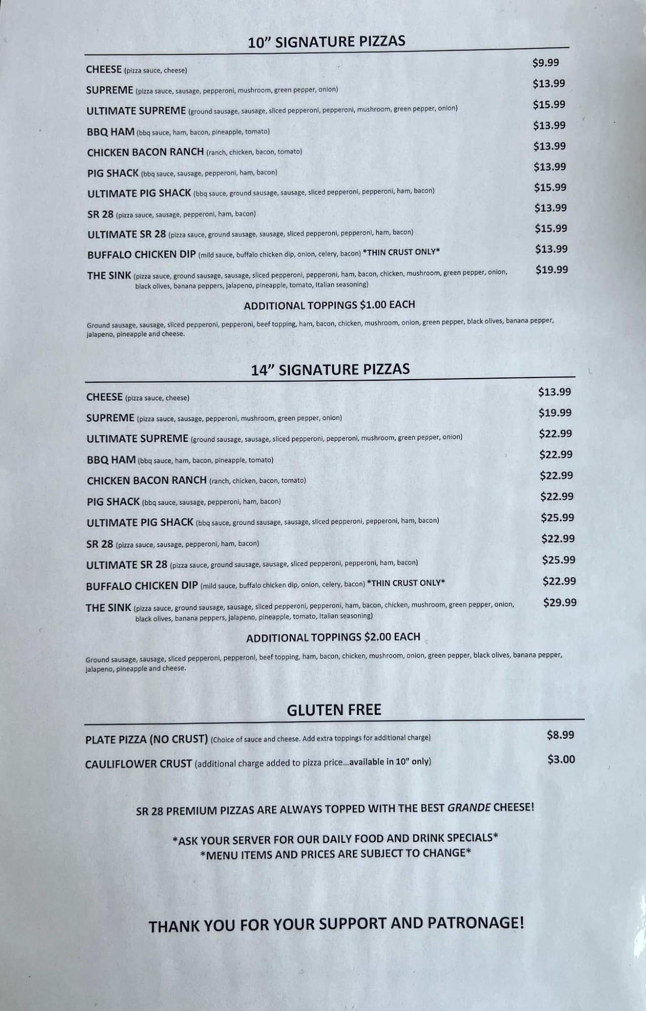 SR 28 PUB, Elwood - Menu, Reviews (51), Photos (15) - Restaurantji