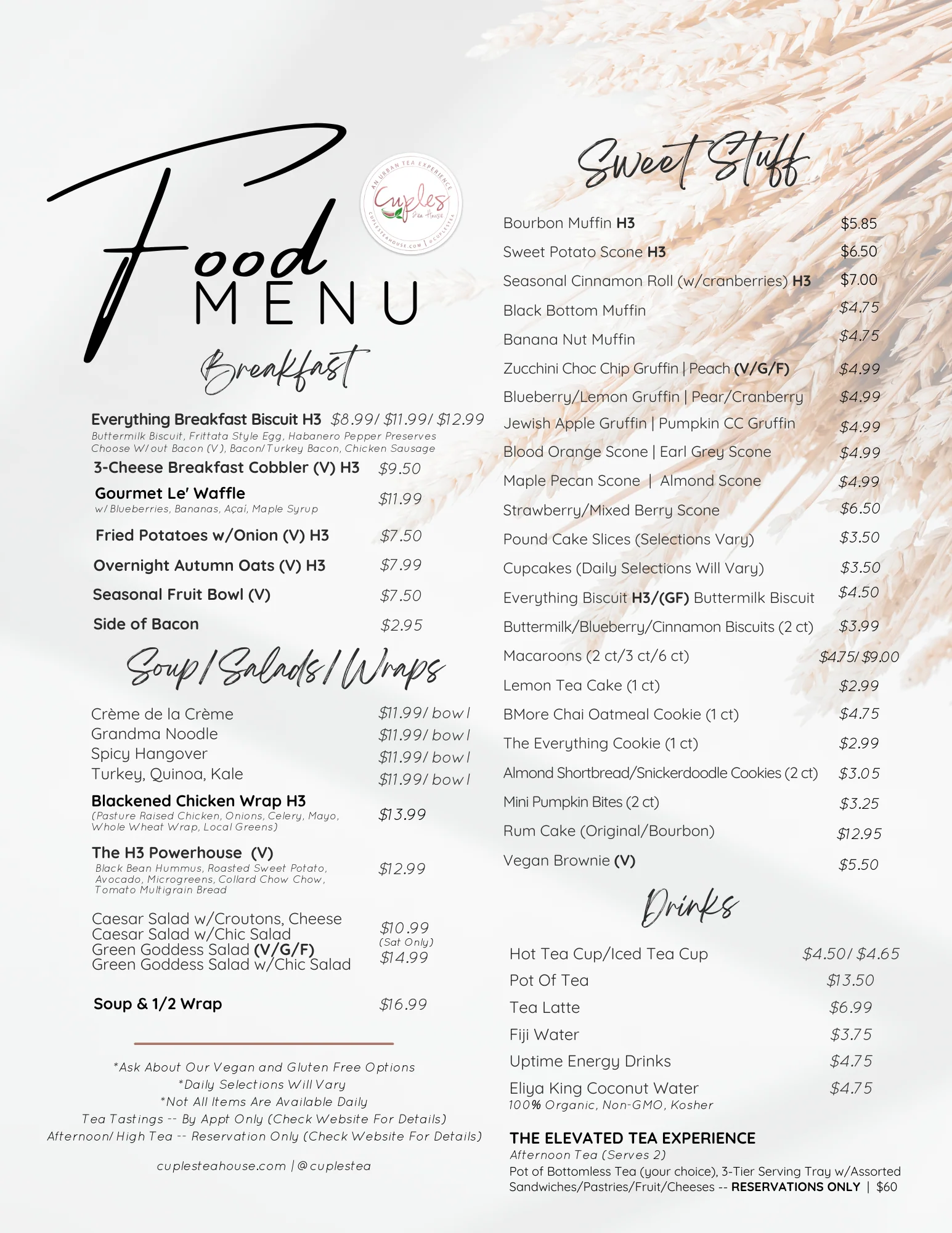 Cuples Tea House, Baltimore - Menu, Reviews (93), Photos (23 ...