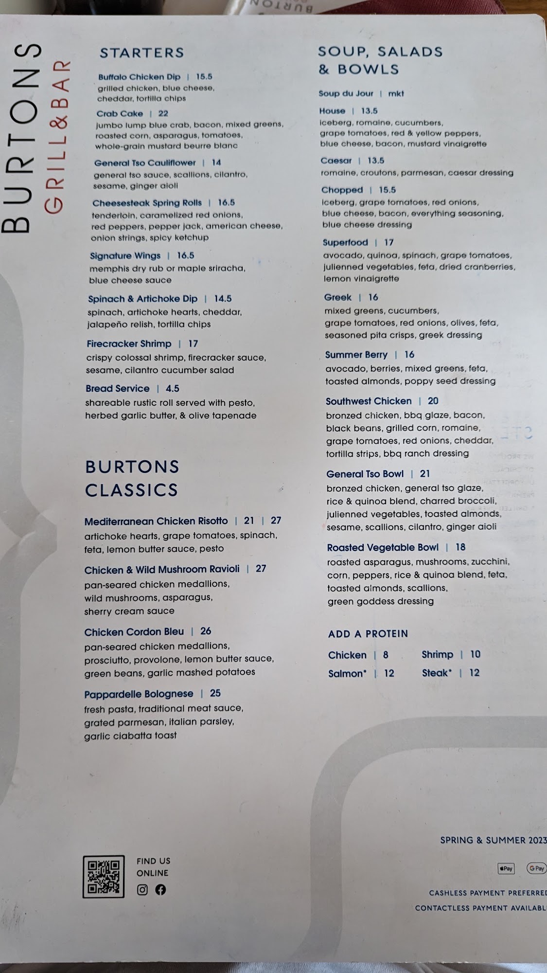 Burtons Grill & Bar, Riverdale Park - Menu, Reviews (417), Photos (104 ...