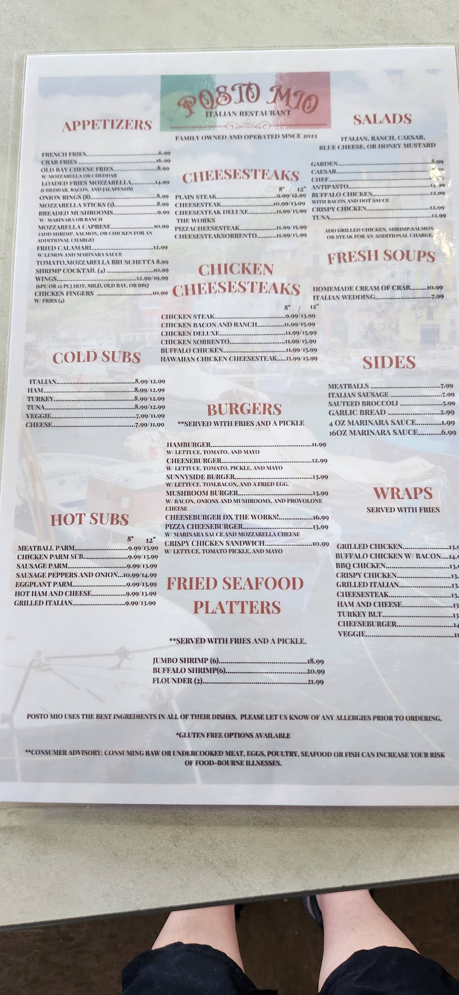 Posto Mio Italian Restaurant and Pizzeria, Sudlersville - Menu, Reviews ...