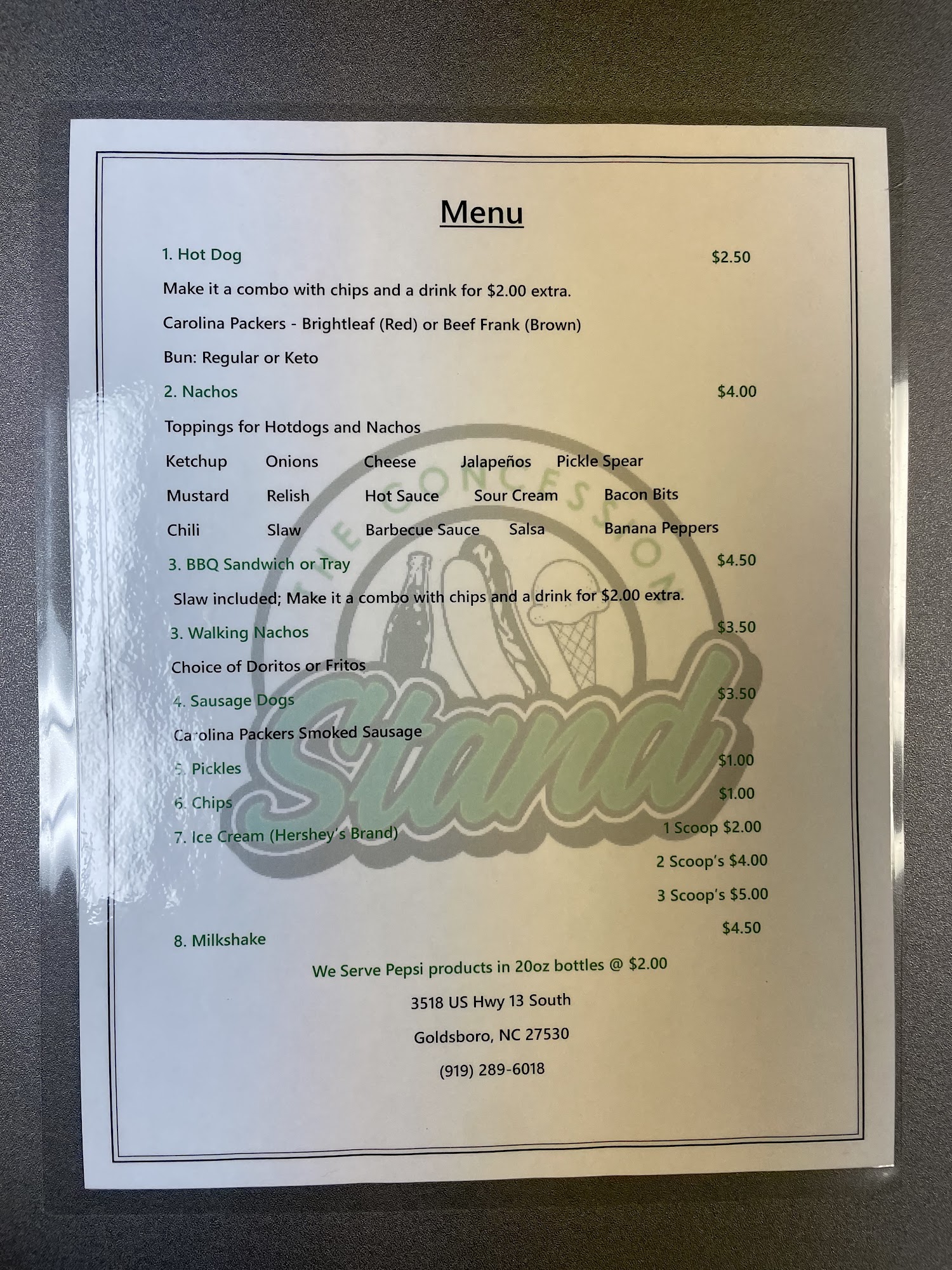 The Concession Stand, Goldsboro - Menu, Reviews, Photos (11) - Restaurantji