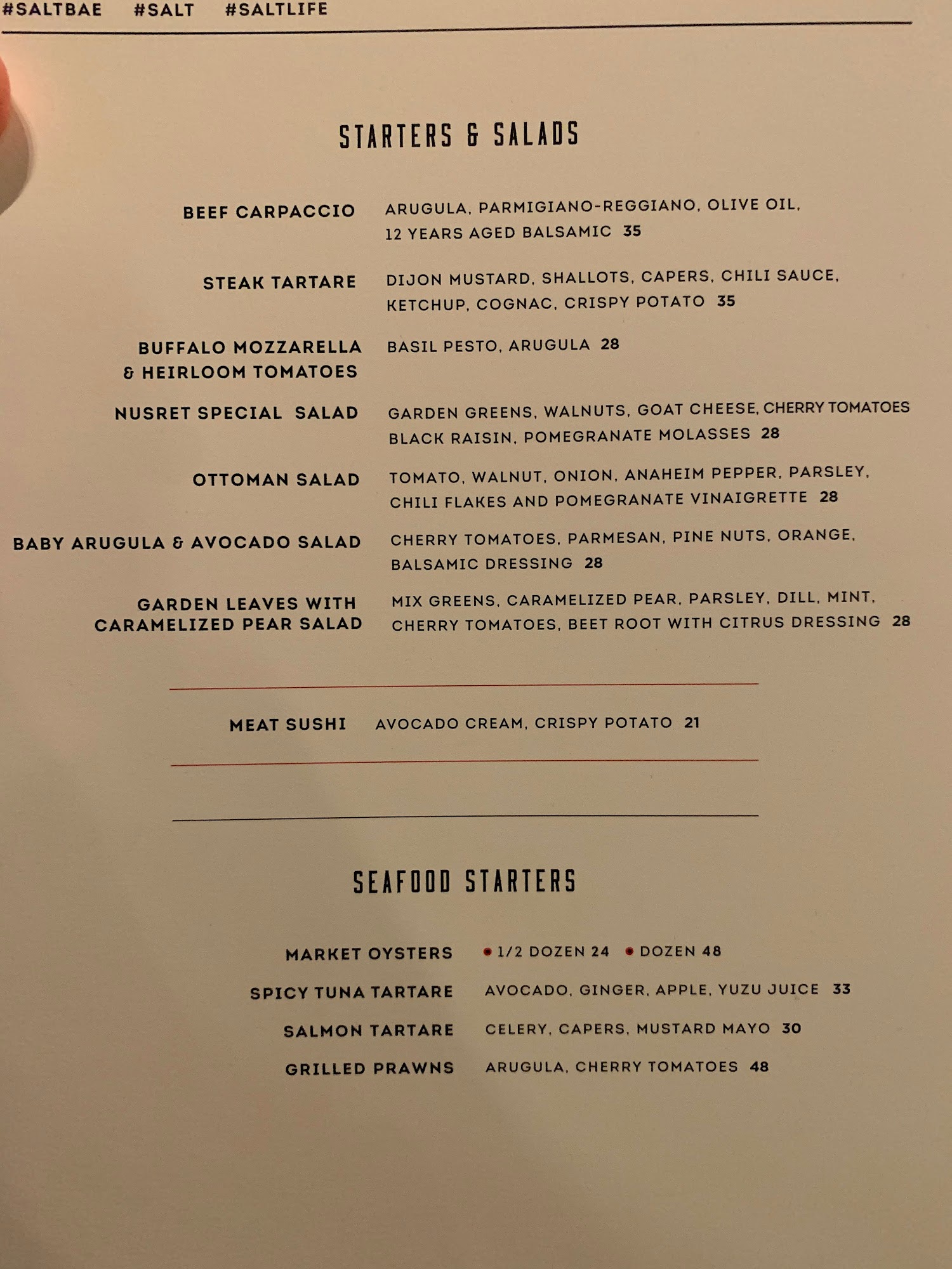 Nusr-Et Steakhouse New York, New York - Menu, Reviews (824), Photos ...