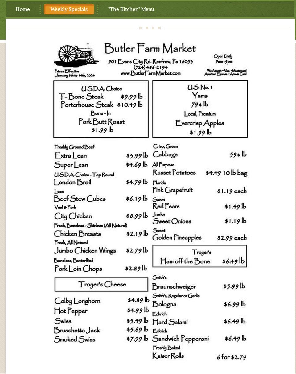 BUTLER FARM MARKET - Renfrew PA - Hours, Directions, Reviews - Loc8NearMe