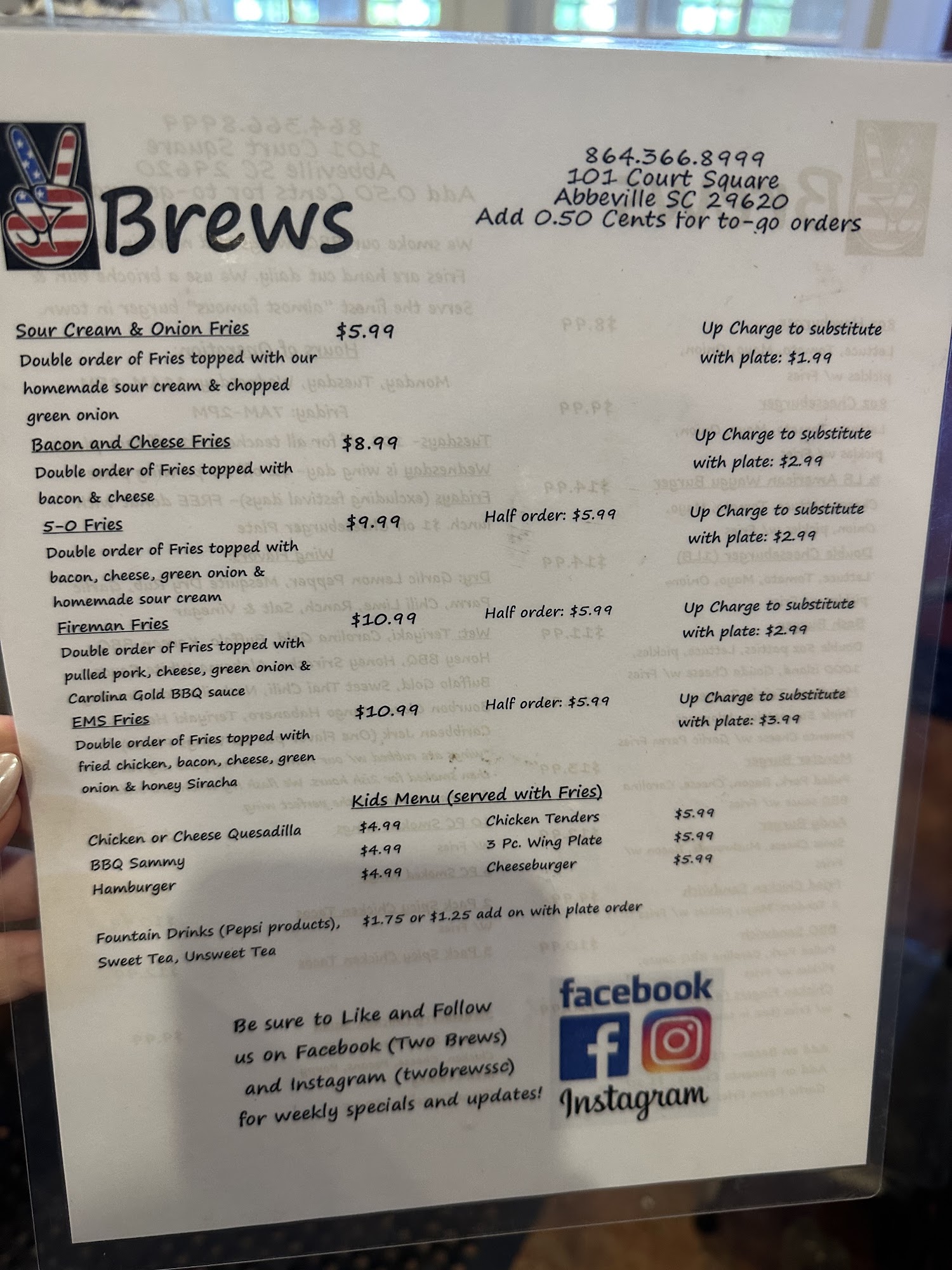 Two Brews, Abbeville - Menu, Reviews (38), Photos (20) - Restaurantji