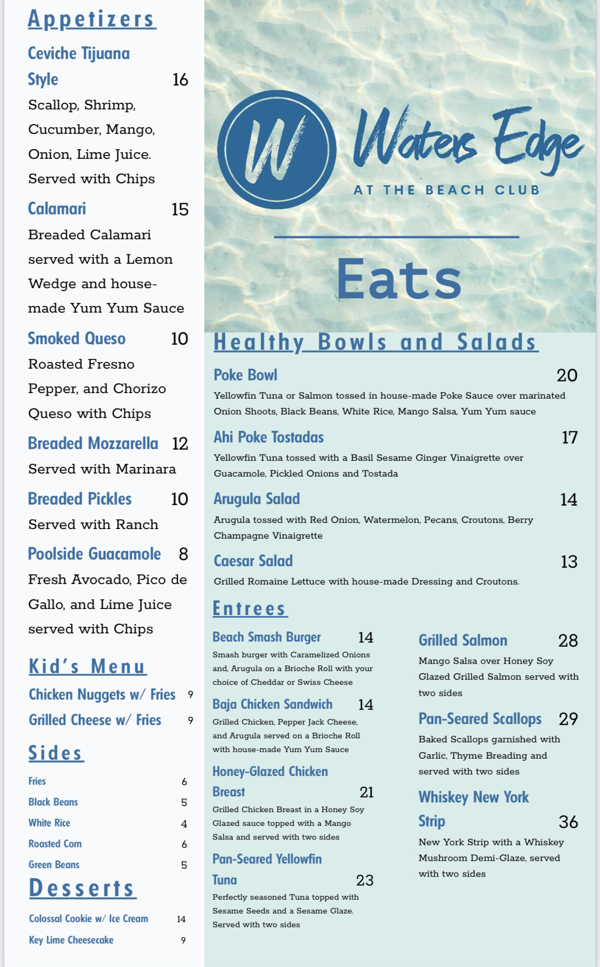 Water's Edge Grill, Jonestown - Menu, Reviews (11), Photos - Restaurantji