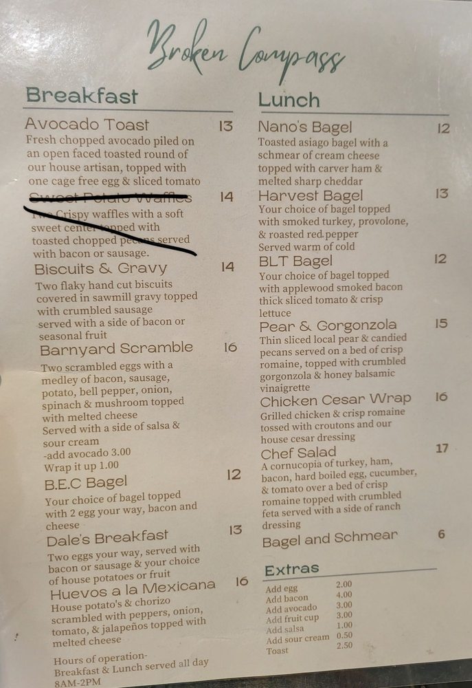 Compass Cafe, Chelan - Menu, Reviews (23), Photos (12) - Restaurantji