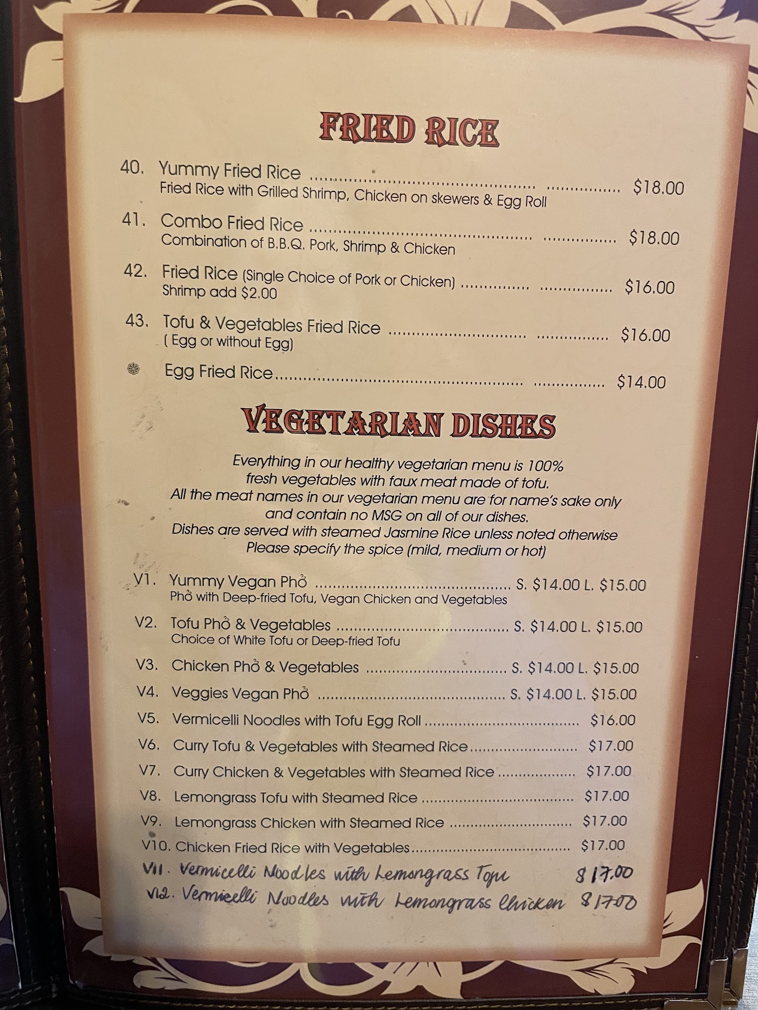 Menu for Yummy Phở, Redmond, WA - Restaurantji