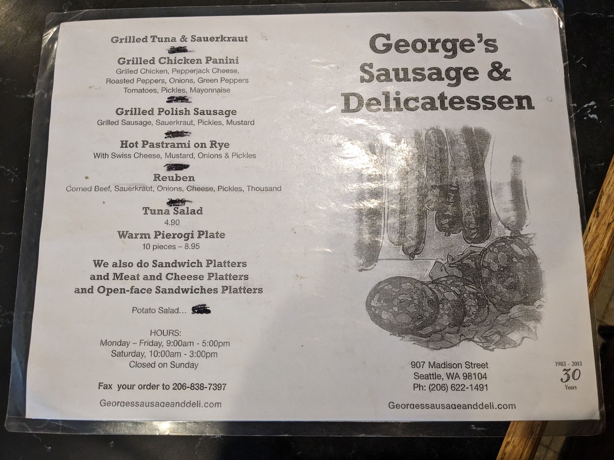 George's Sausage and Delicatessen, Seattle - Menu, Reviews (213 ...