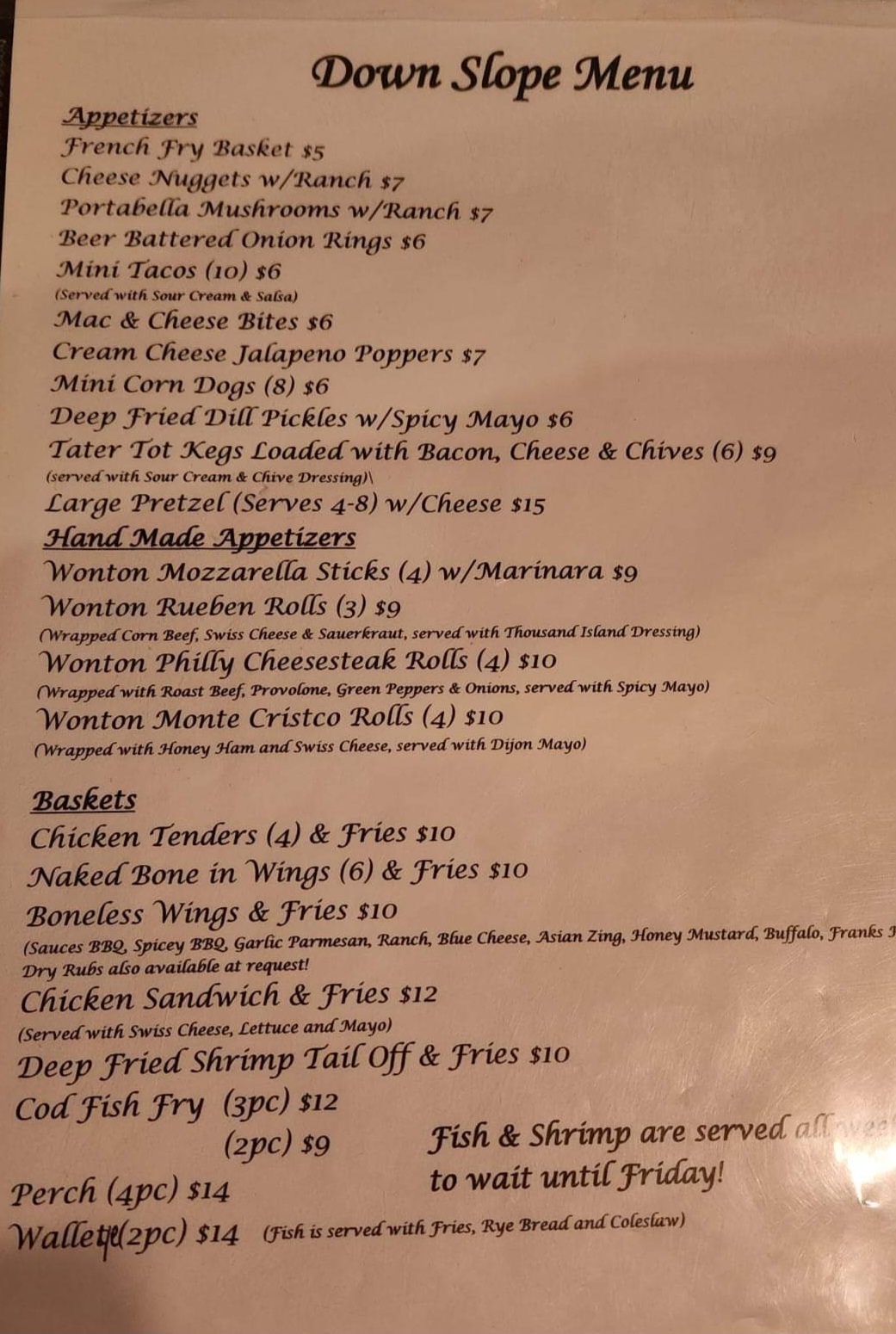 Down Slope Pub, Hartford - Menu, Reviews (31), Photos (13) - Restaurantji